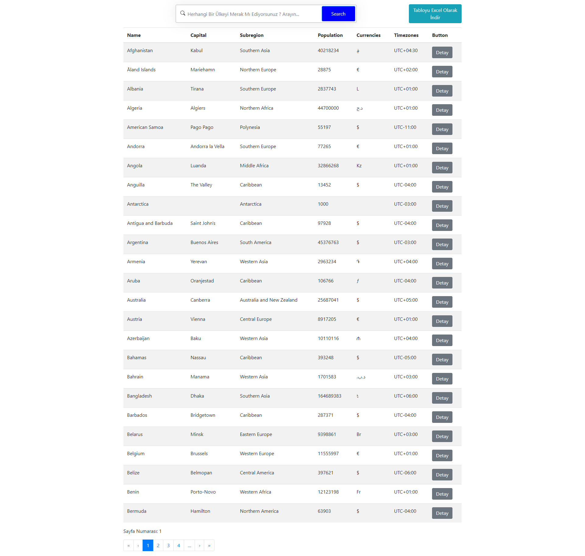 GitHub - mustafakba/countries-app: Restcountries Api ile Ülkelerin Listelenmesi Ve Detay Sayfası