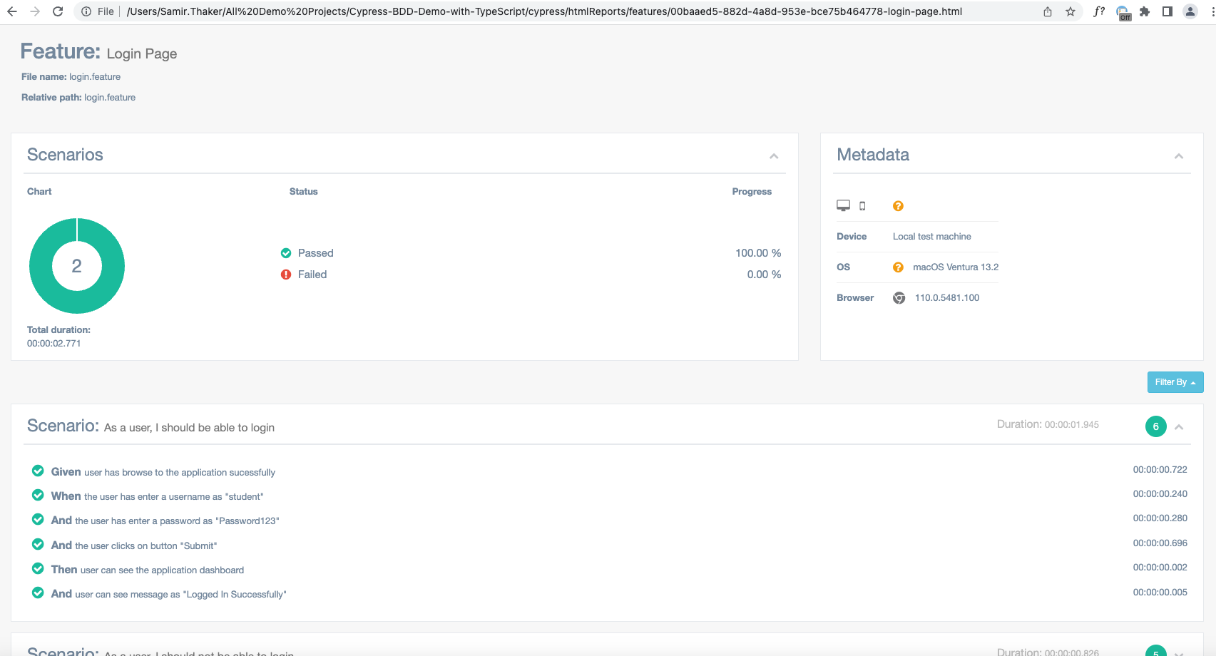 GitHub - samirthaker2020/Cypress-BDD-Typescript-html-report