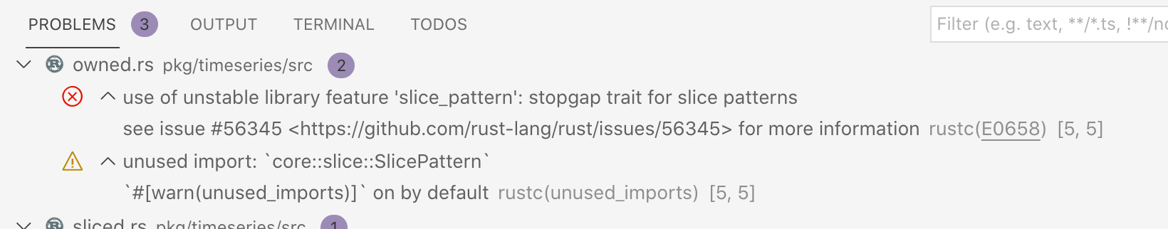 Autocompleting Vec::as_slice pulls unstable SlicePattern trait unnecessarily · Issue #9717 ...
