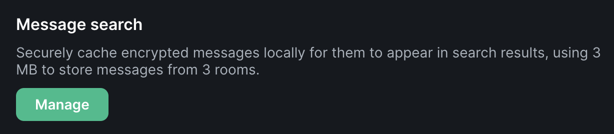 Search always shows "no results" for unencrypted and encrypted rooms · Issue #908 · element-hq ...
