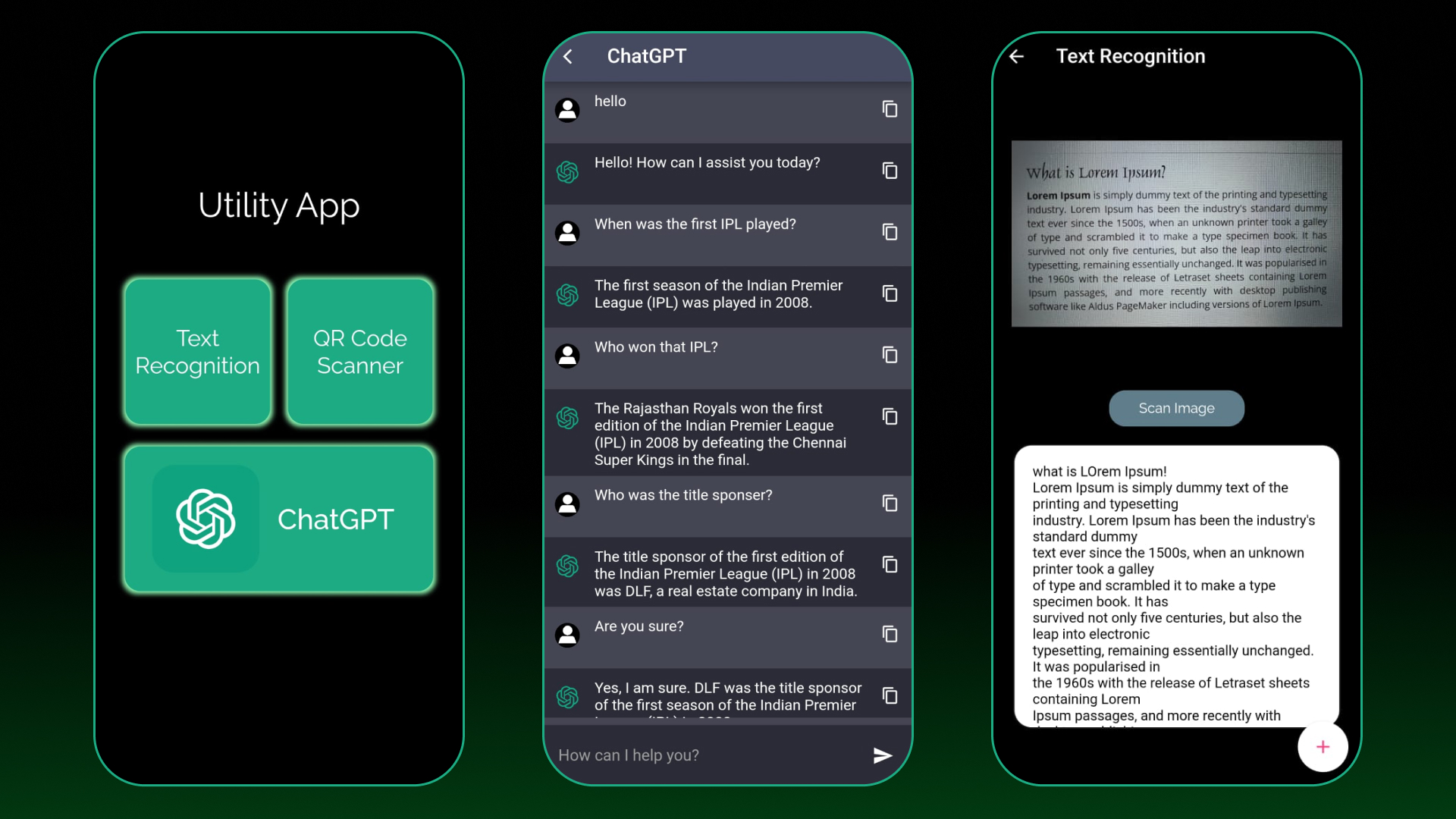 GitHub - CodeFlyAir/ML_Utility-App: An Utility App built on Flutter with features such as Text ...