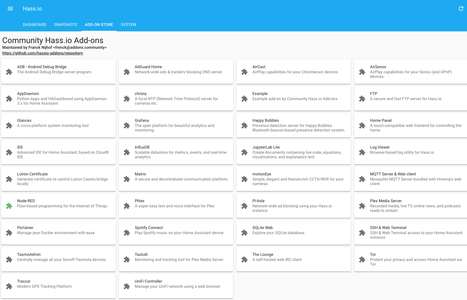 Attempting To Add Repository Fails Shows Name As Unknown · Issue 10 · Hassio Addons