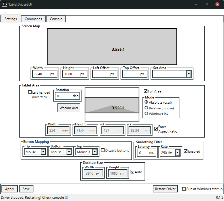 UI Inconsistencies · Issue #160 · hawku/TabletDriver · GitHub