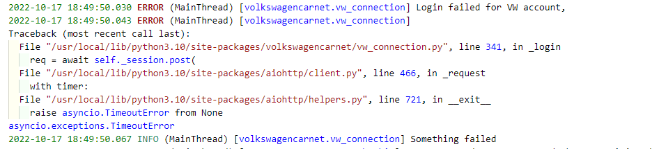 [BUG] Error connecting to We Connect · Issue #444 · robinostlund ...