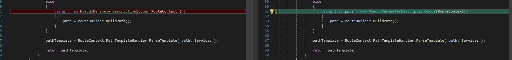 CA1508 (Avoid Dead Conditional Code) using statement with previous instantiation gives false ...