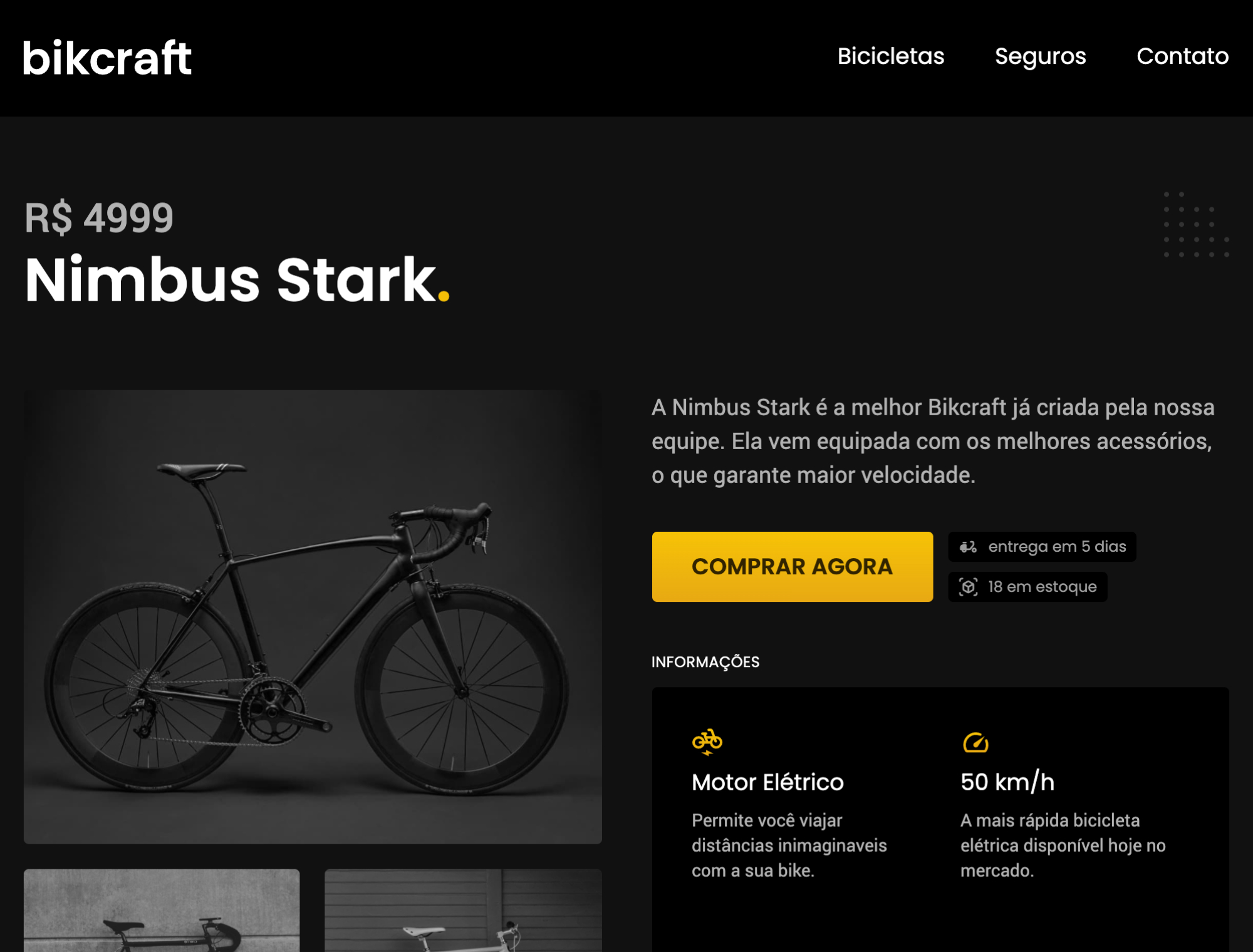 GitHub - nathaliasi/projeto-bikcraft: primeiro site com js feito através do curso origamid