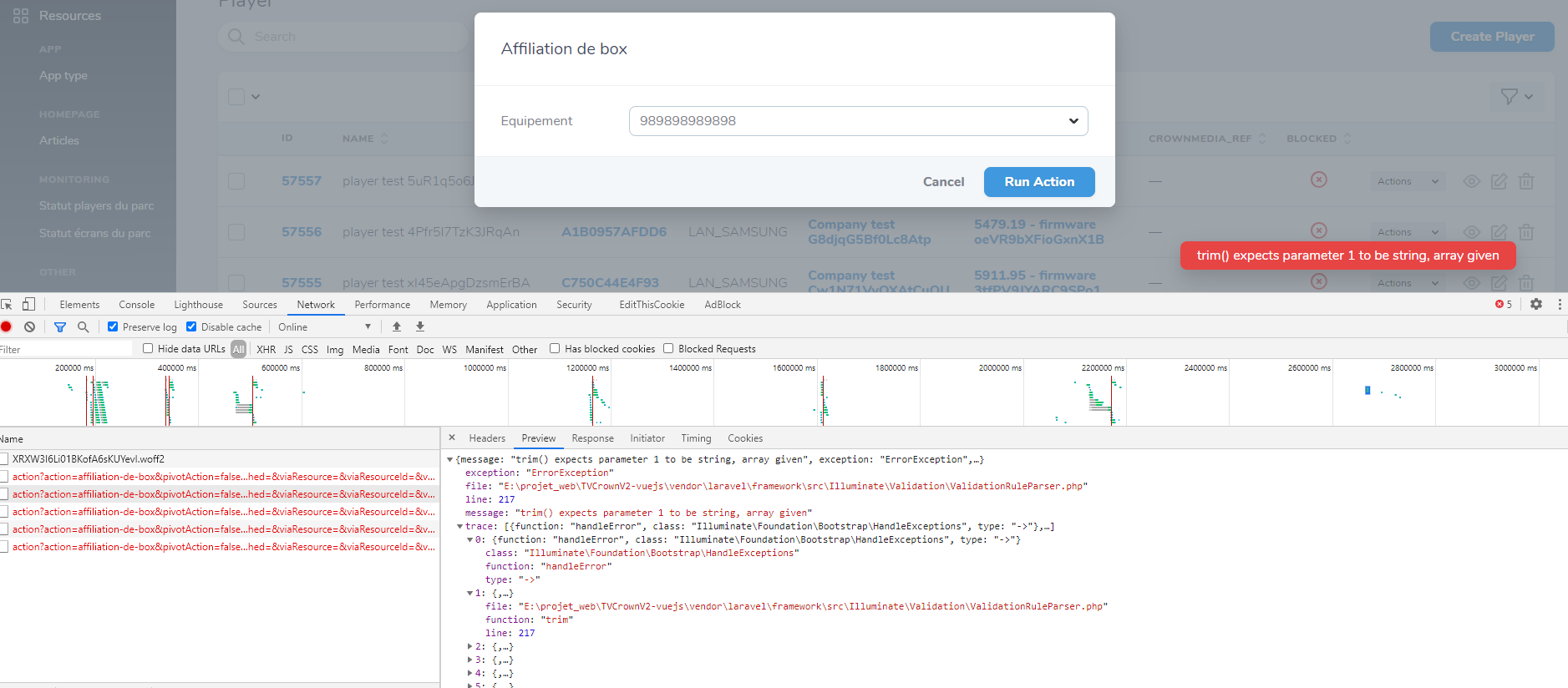 Rule::exists() not working properly on nova field · Issue #2976 · laravel/nova-issues · GitHub
