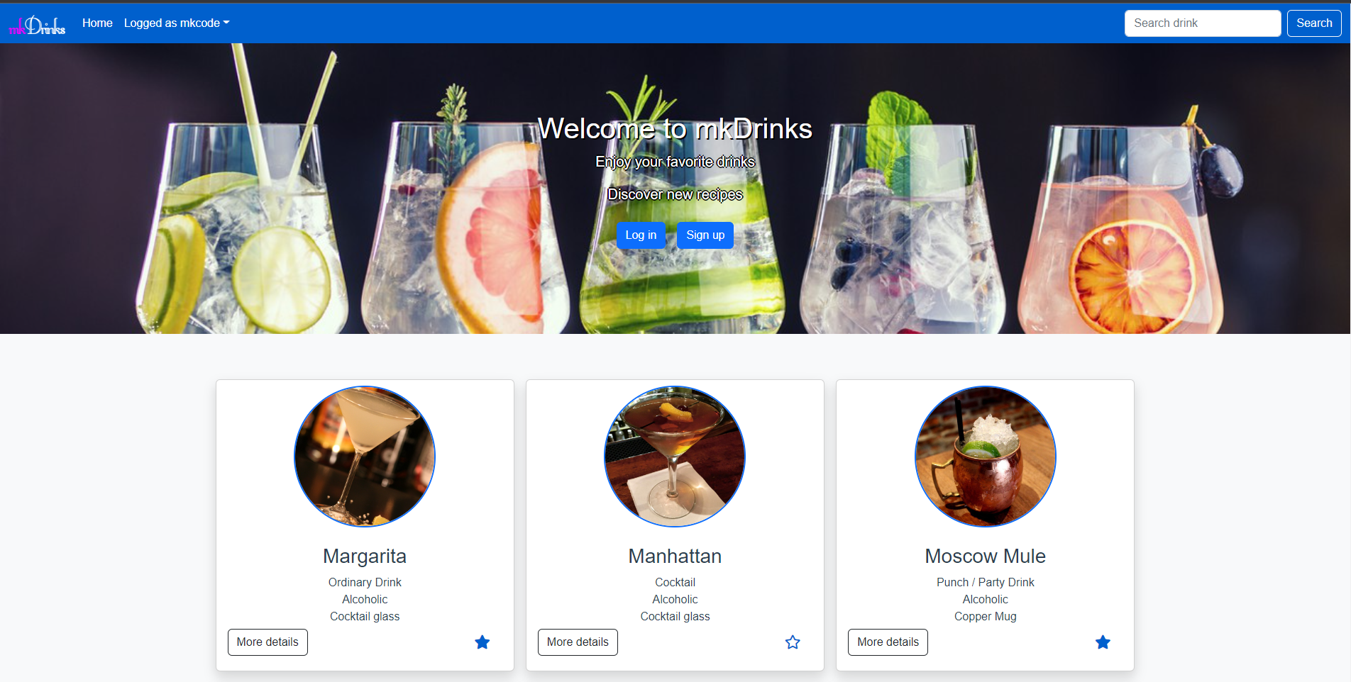 GitHub - zizoko1337/mkdrinks: Discover your favorite drinks!