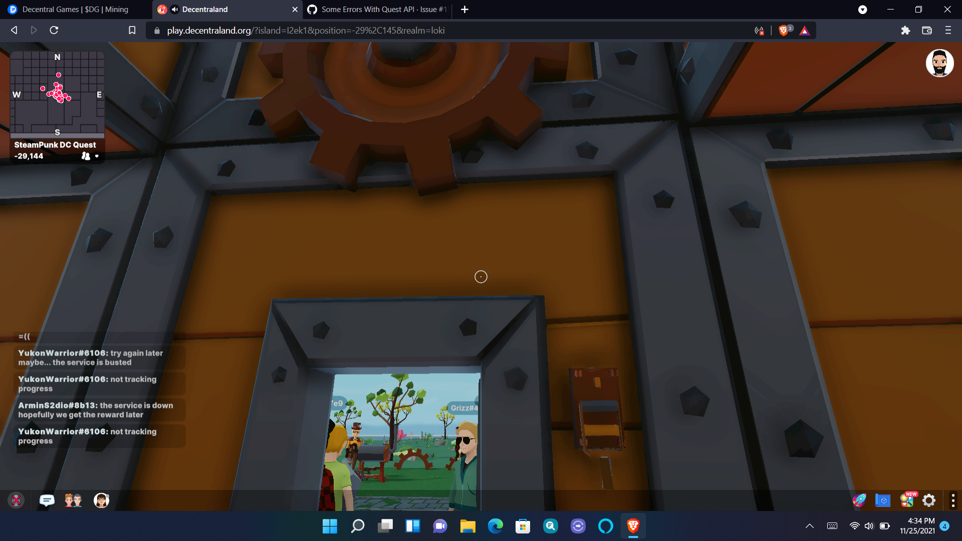 Some Errors With Quest API · Issue #136 · decentraland/issues · GitHub