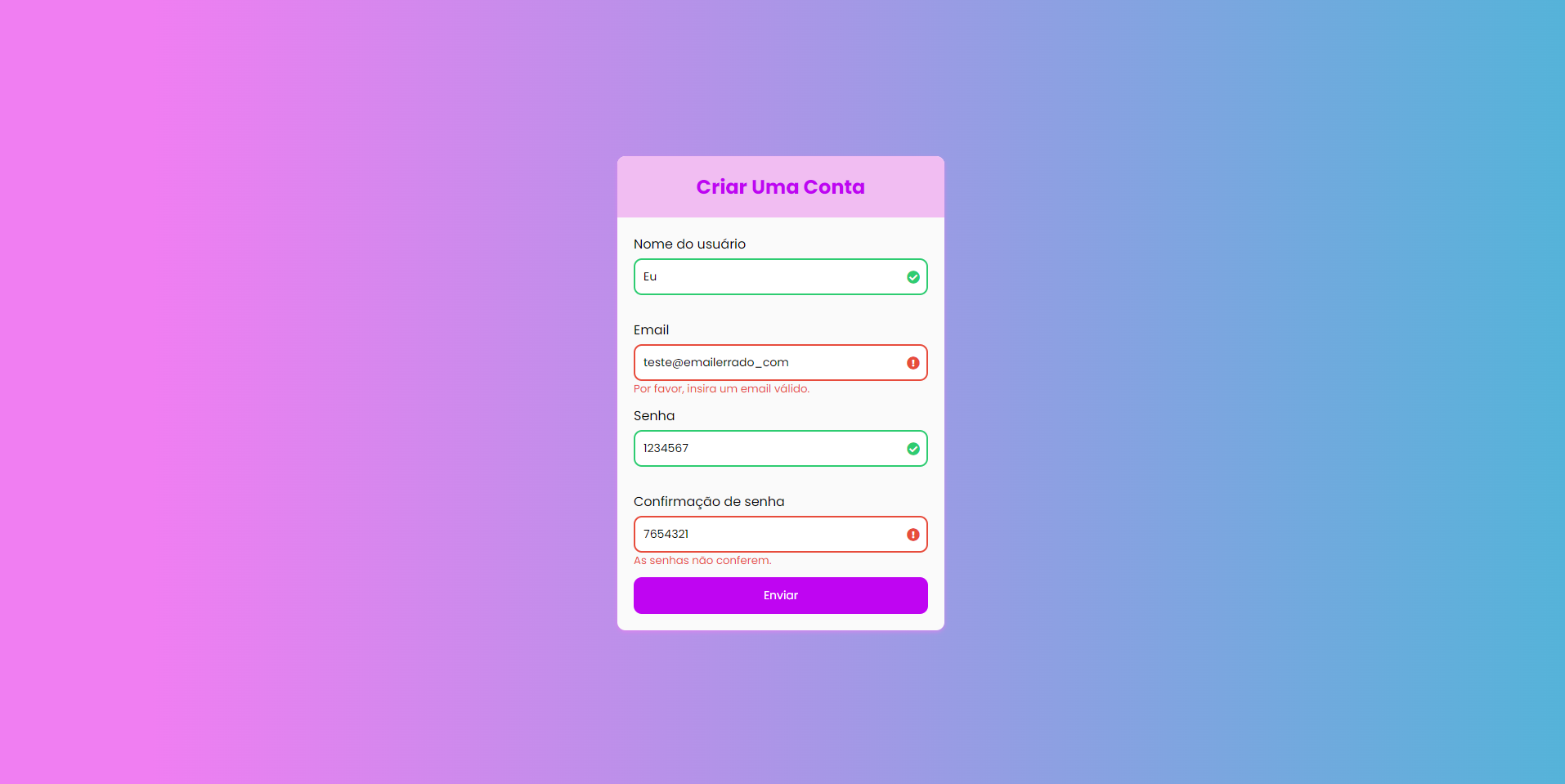 Github Evelinnedevformulario Formulário Feito Com Html Css Javascript Acompanhando O