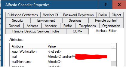 LoginLDAP Plugin and mail Attribute on Windows Server 2012 R2 Domain AD ...