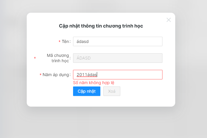 [Bug]: Chưa hiển thị validator của create và update Course family · Issue #43 · FPT-NMTung ...