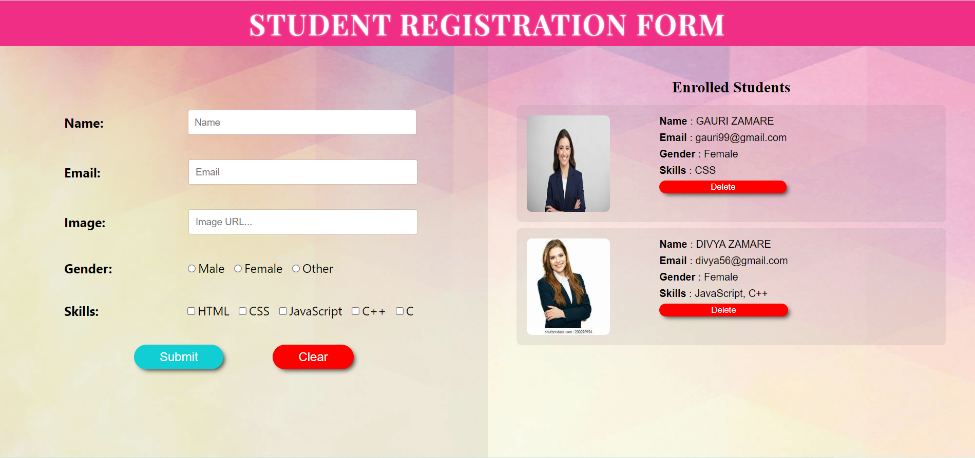 GitHub - GauriZamare/Student-Registration-Form GitHub - GauriZamare/Student-Registration-Form