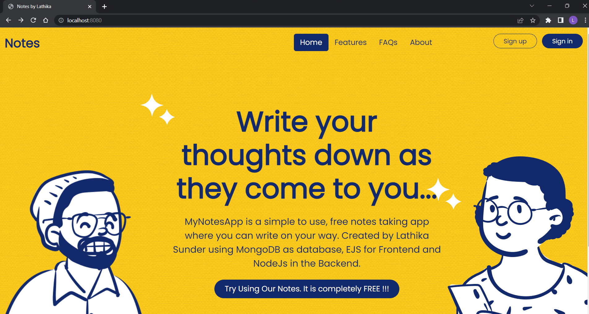 GitHub - lathika-sunder/mynotesapp