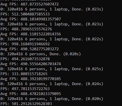 Display fps on frame · Issue #7927 · ultralytics/yolov5 · GitHub