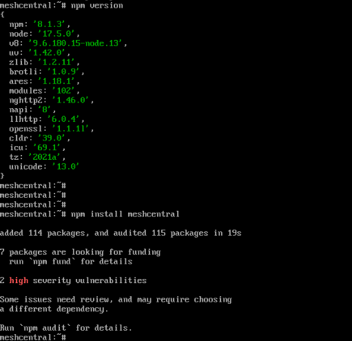 2 high severity vulnerabilities NPM · Issue #3638 · Ylianst/MeshCentral ...