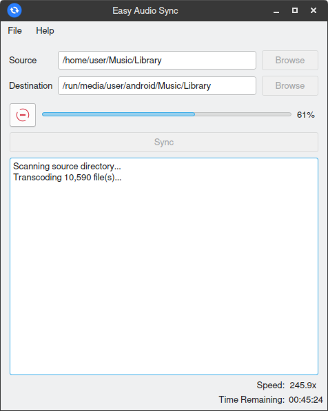 GitHub - complexlogic/EasyAudioSync: Audio library syncing and conversion utility
