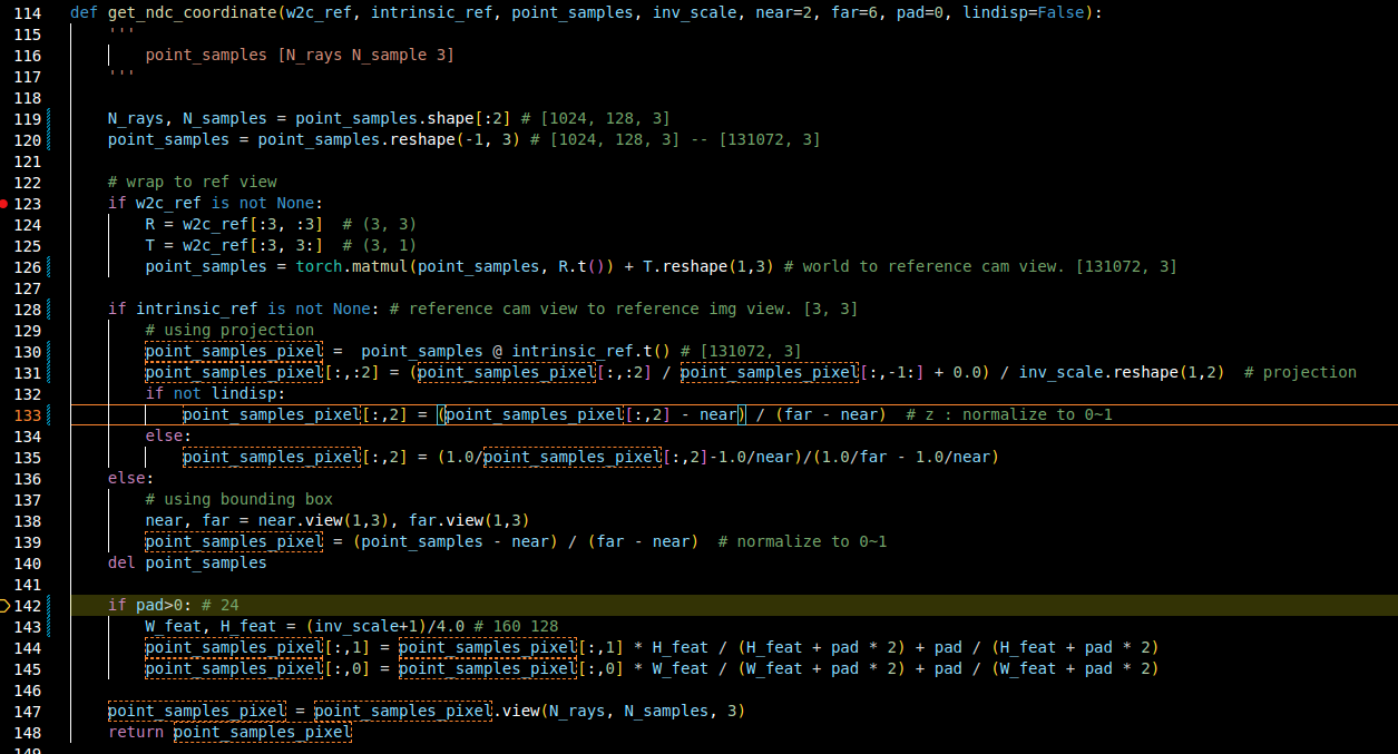 About the function get_ndc_coordinate() · Issue #67 · apchenstu/mvsnerf · GitHub