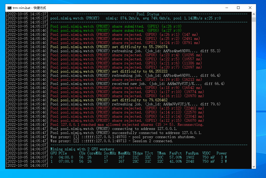 The Nimiq proxy · Issue #671 · todxx/teamredminer · GitHub