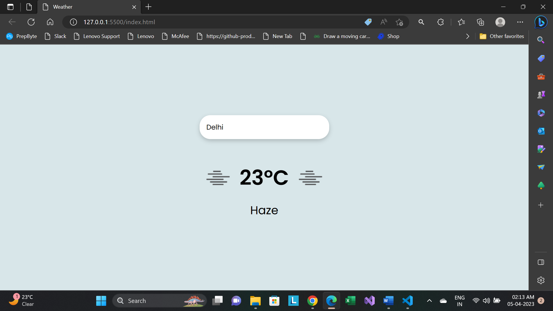GitHub - kartik-workspace/weather_app: Weather application using JavaScript. Fetching data from api