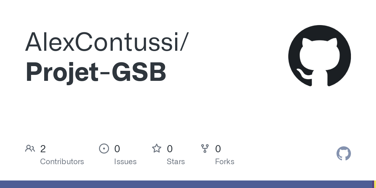 GitHub - AlexContussi/Projet-GSB