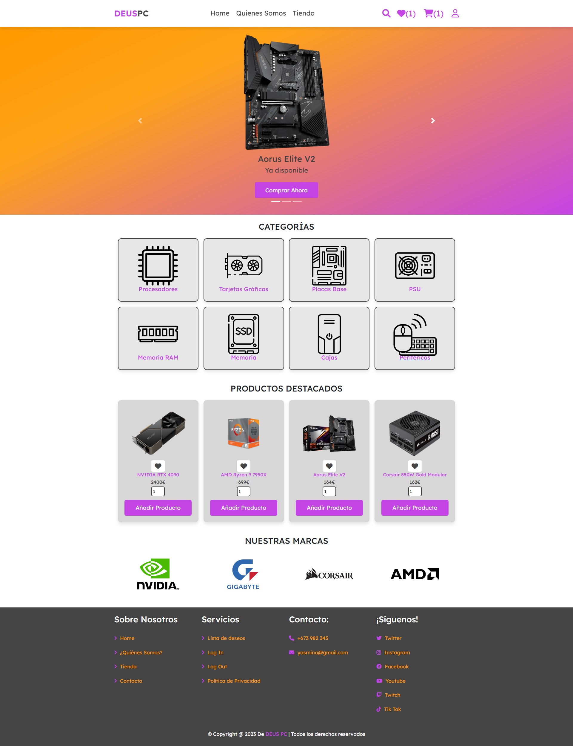 GitHub - yasgr/Deus-PC: eCommerce-like website project.
