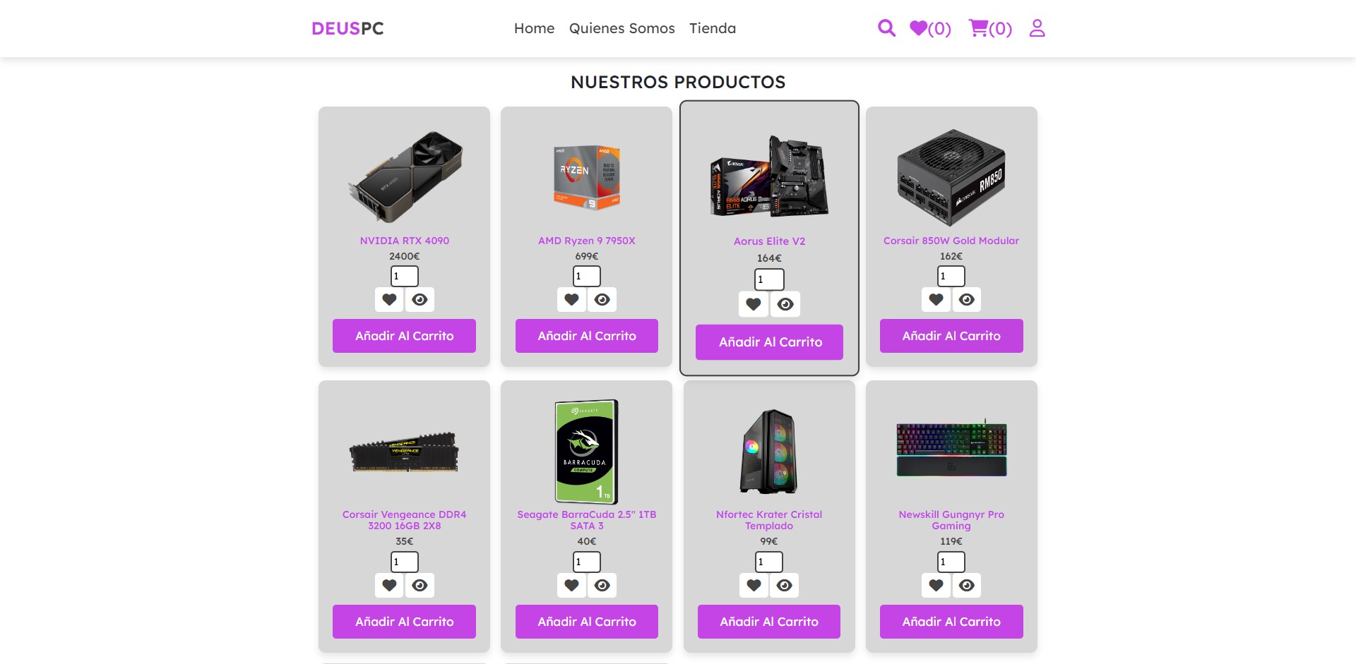 GitHub - yasgr/Deus-PC: eCommerce-like website project.