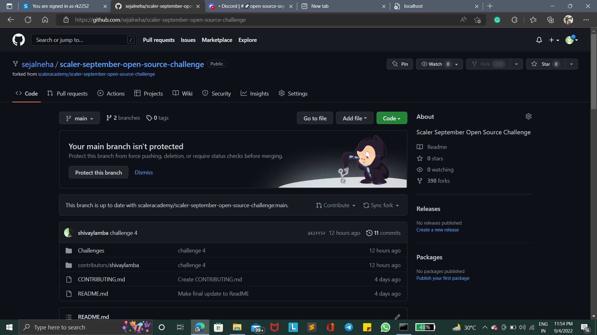 CHALLENGE 1 SEJAL KUMARI · Issue #371 · scaleracademy/scaler-september-open-source-challenge ...