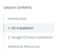 Bug: Can't jump to headers nested in summary elements, discrepancy in lesson contents generation ...
