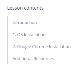Bug: Can't jump to headers nested in summary elements, discrepancy in lesson contents generation ...