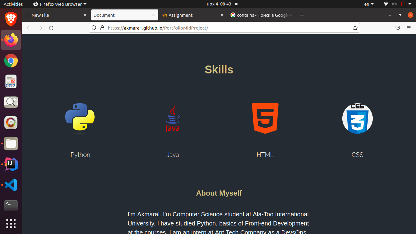 Github Akmara1 Portfoliomidproject