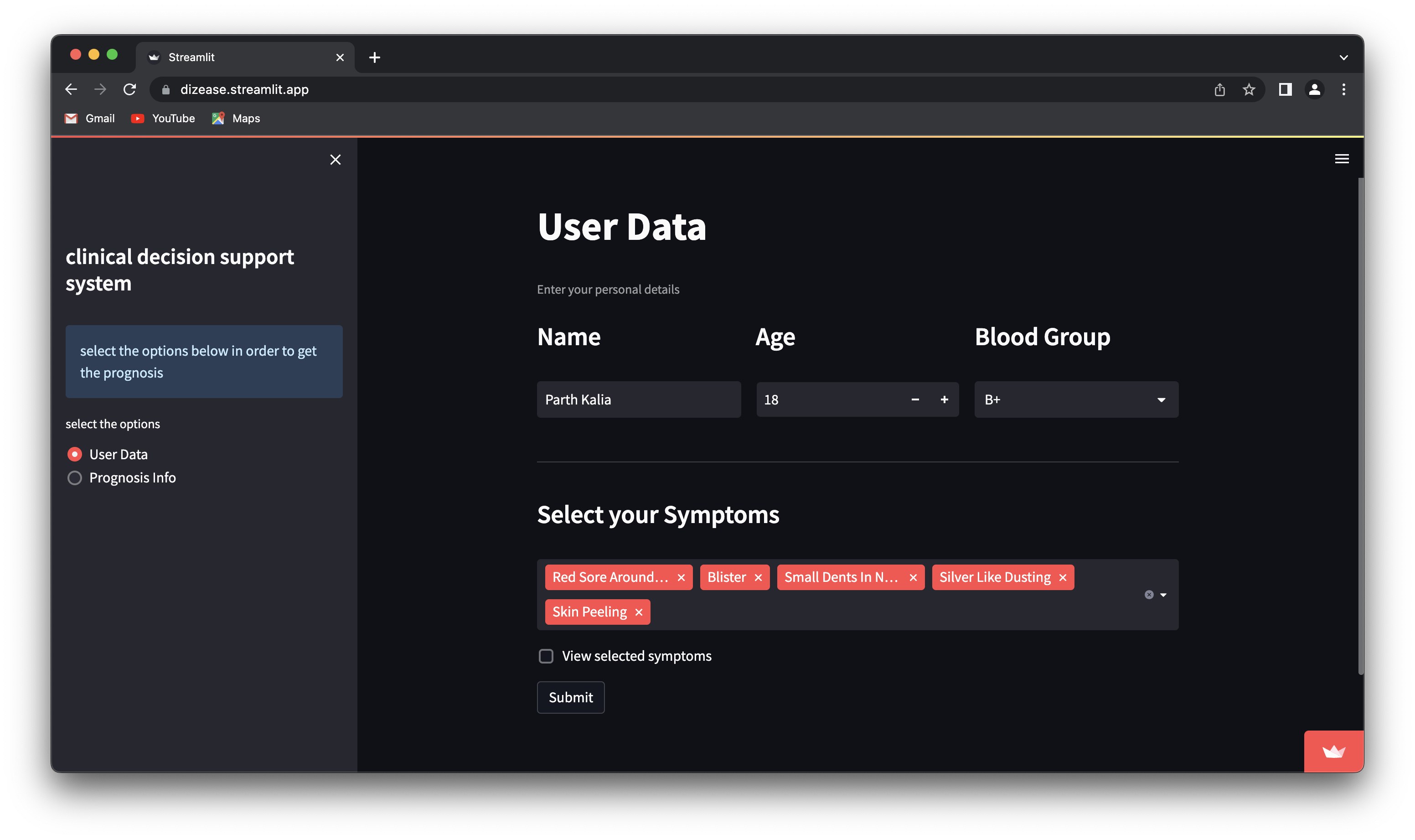GitHub - TheParthK/DiseasePredV2