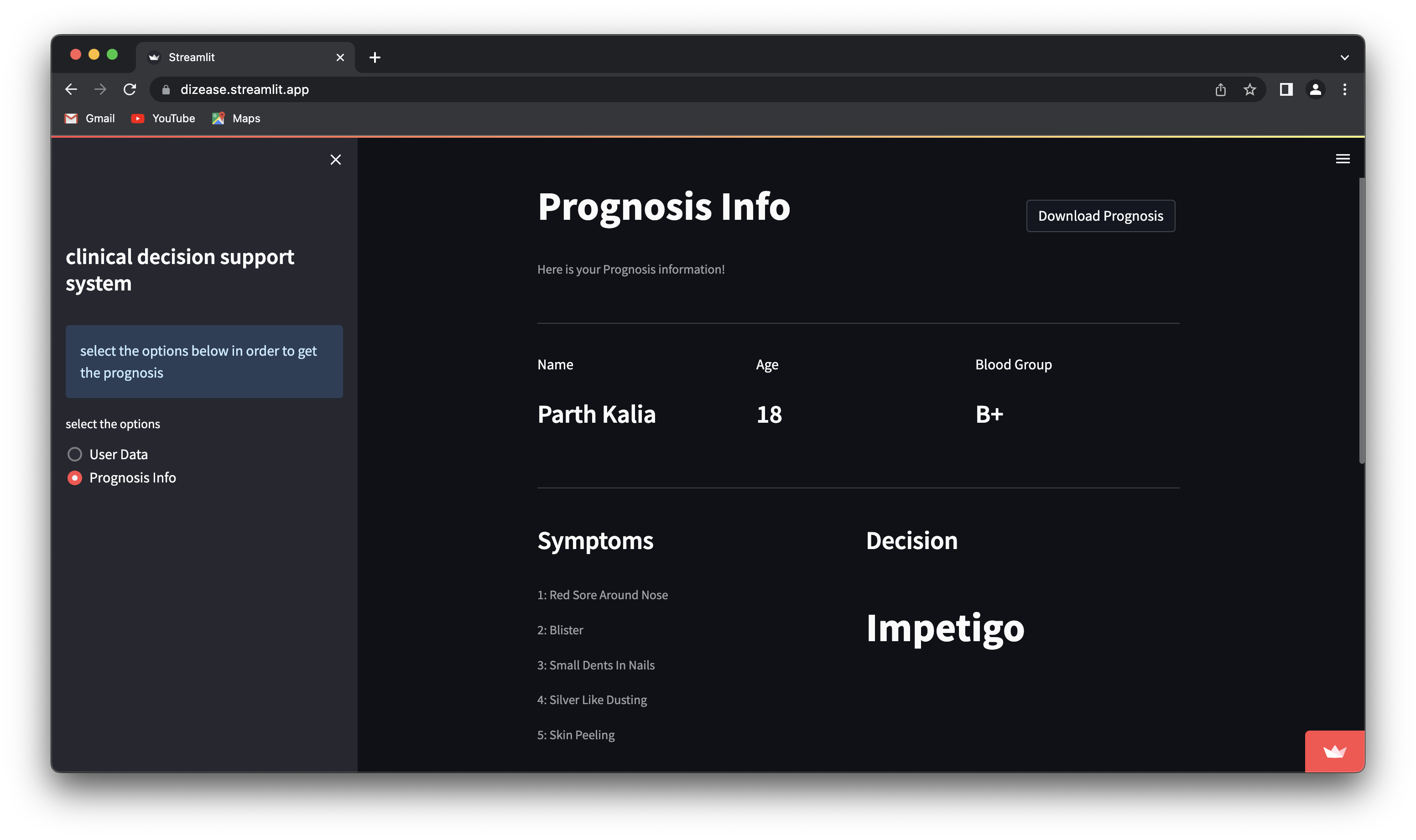 GitHub - TheParthK/DiseasePredV2