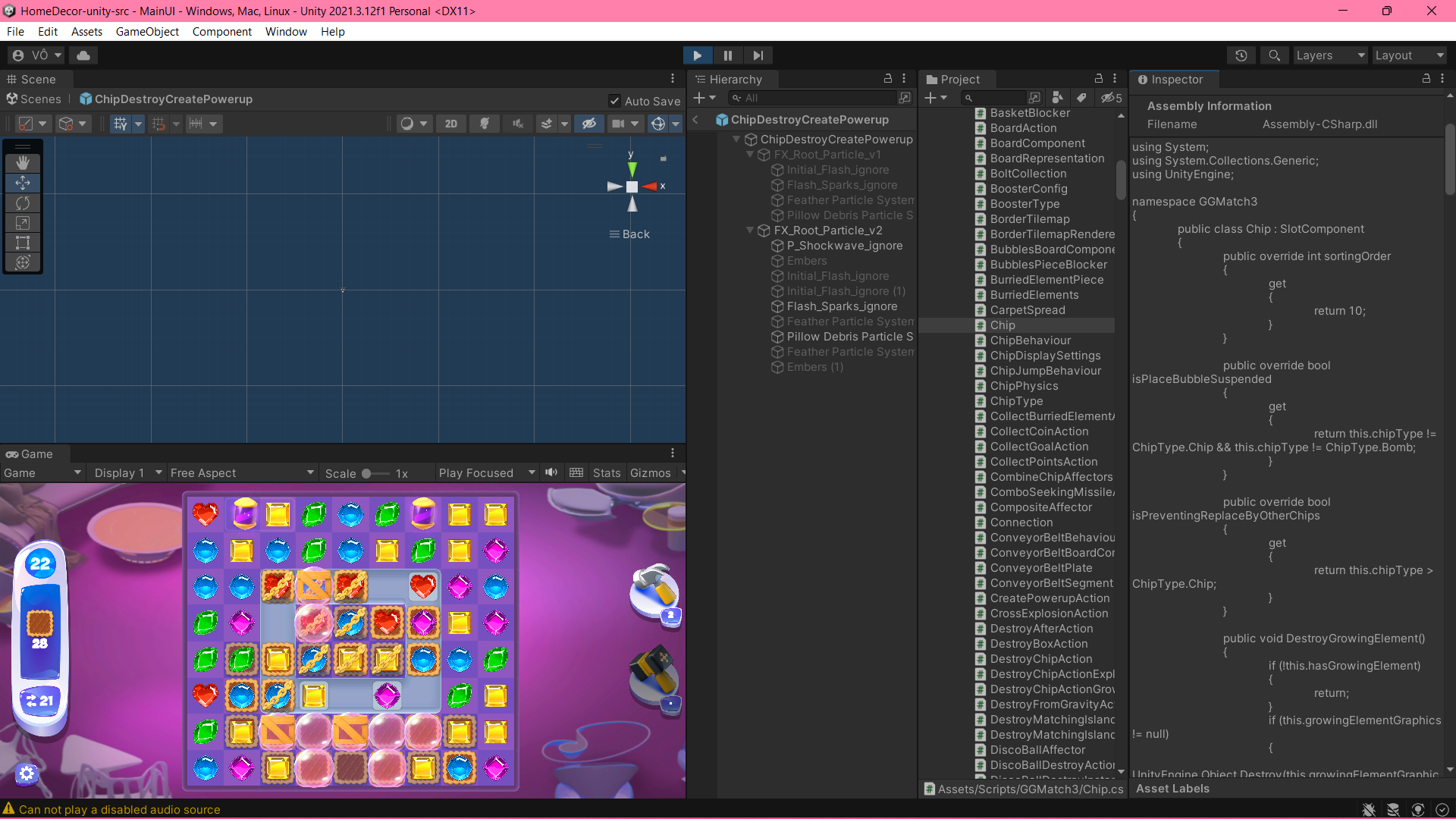 Assets\Scripts\GGMatch3\Chip · Issue #34 · KyoGren/se2022-5.1 · GitHub