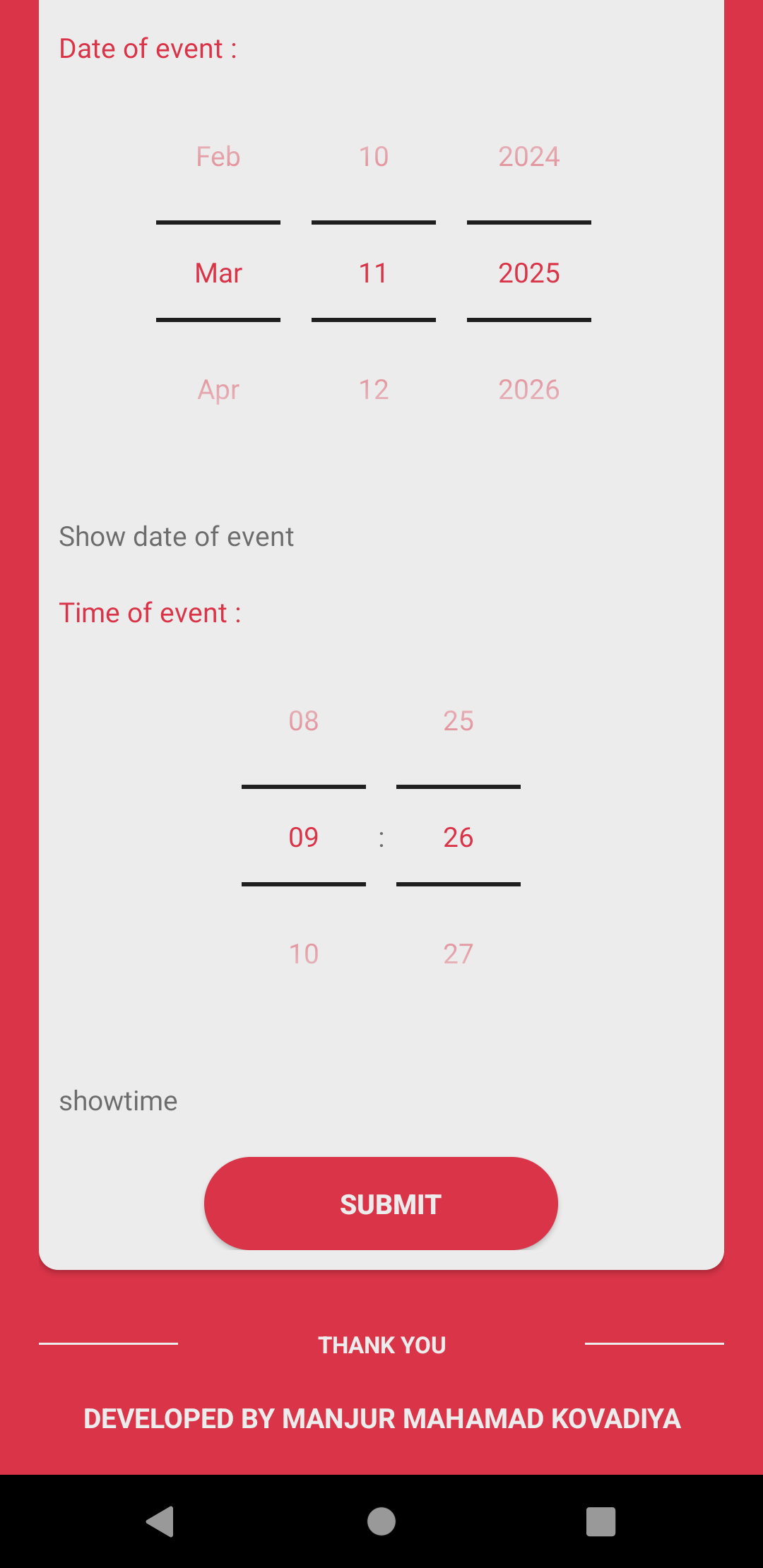 GitHub - manjurkovadiya13/MyForm: Basically Form App that store the Field Values in the Realtime ...