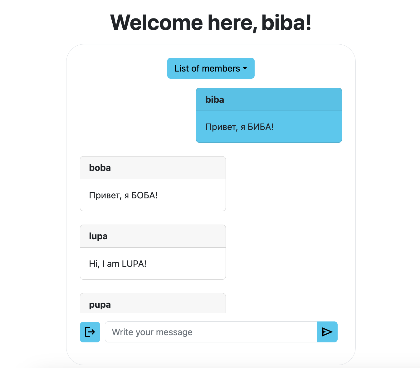 GitHub - commmpotte/SinglesChat: React App Chat for a singles via IndexedDB & Bootstrap