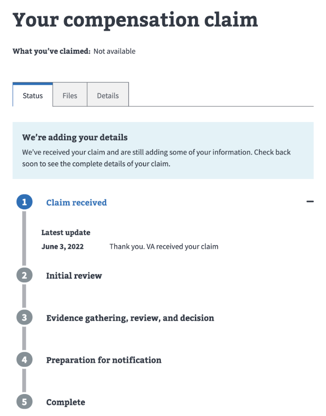 Chat about IA for Claim Status Tool (Claims vs. Appeals) · Issue #44180 ...