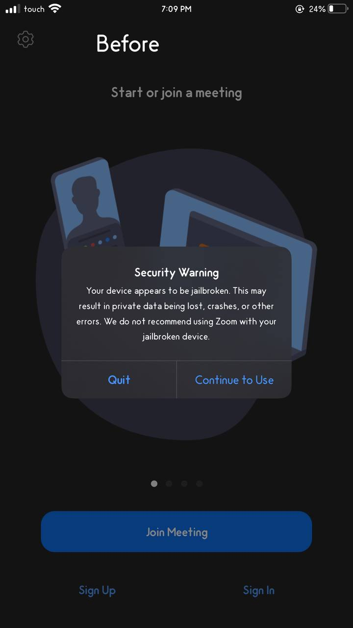 GitHub - ElioFegh/zoom-jailbreak-detection-bypass: hides jb popup from zoom app