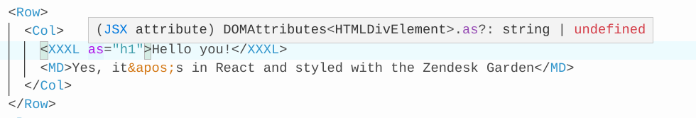 Missing "as" props on @zendeskgarden/react-typography titles · Issue #886 · zendeskgarden/react ...