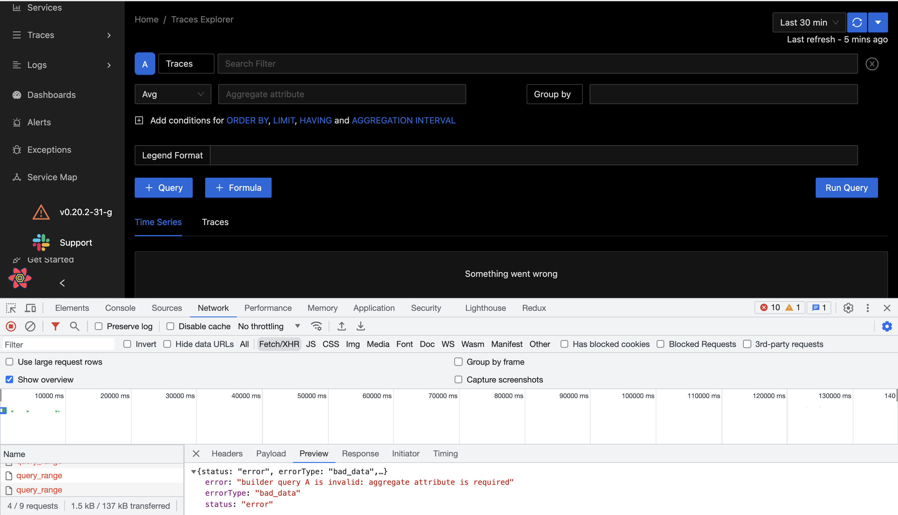 Error state handling in trace explorer · Issue #2932 · SigNoz/signoz · GitHub