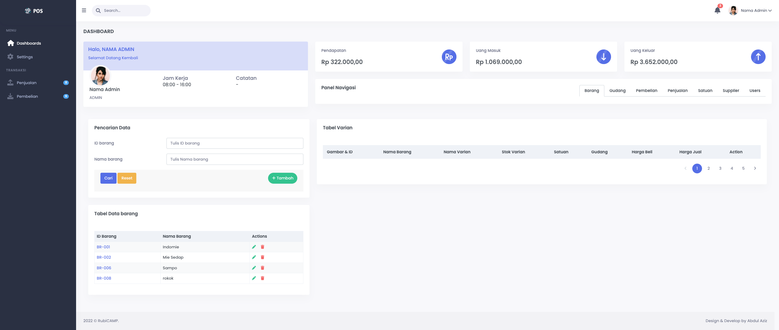 GitHub - abaz1d/Point-of-Sales: Working with ejs, jquery using API NodeJS