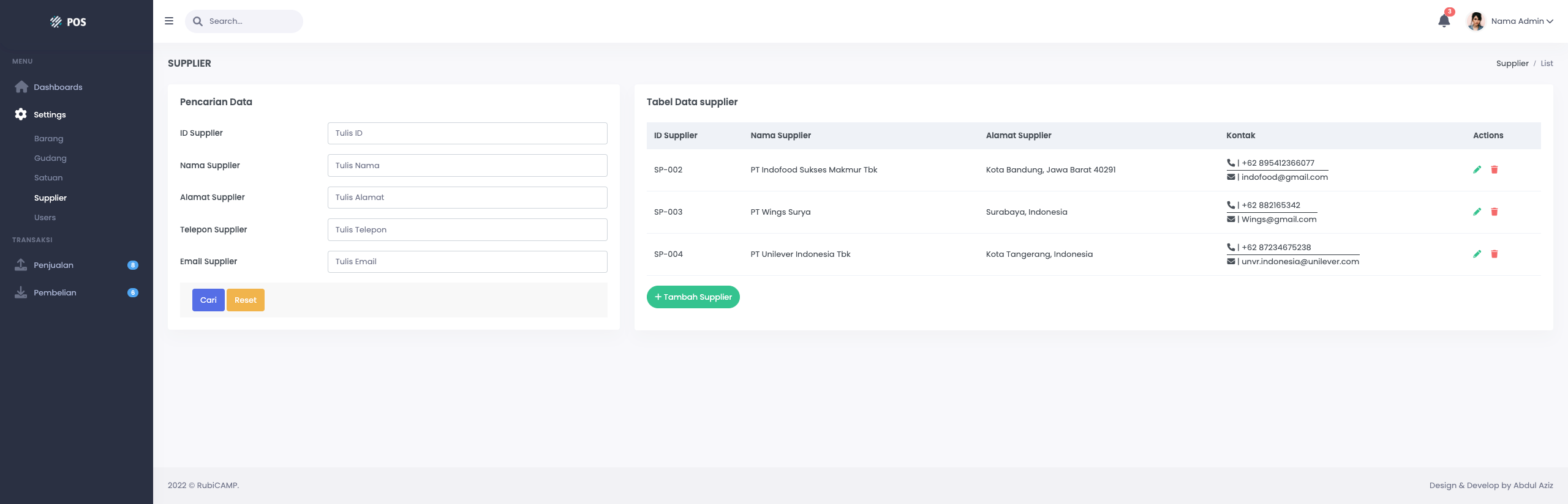 GitHub - abaz1d/Point-of-Sales: Working with ejs, jquery using API NodeJS