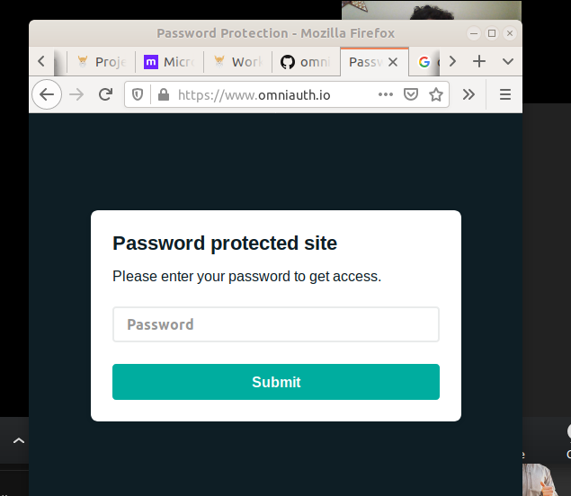 [bug] The Website Is Password Protected · Issue 986 · Omniauth Omniauth · Github