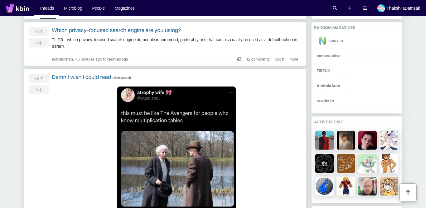GitHub - ThakshilaDamsak/KraftBin: Cleaner and familiar look for Kbin.