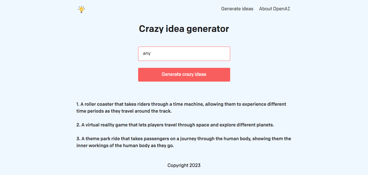Github Dstrizhakovopenai Quickstart Node This Is React Next Js Project With Openai Api Endpoint