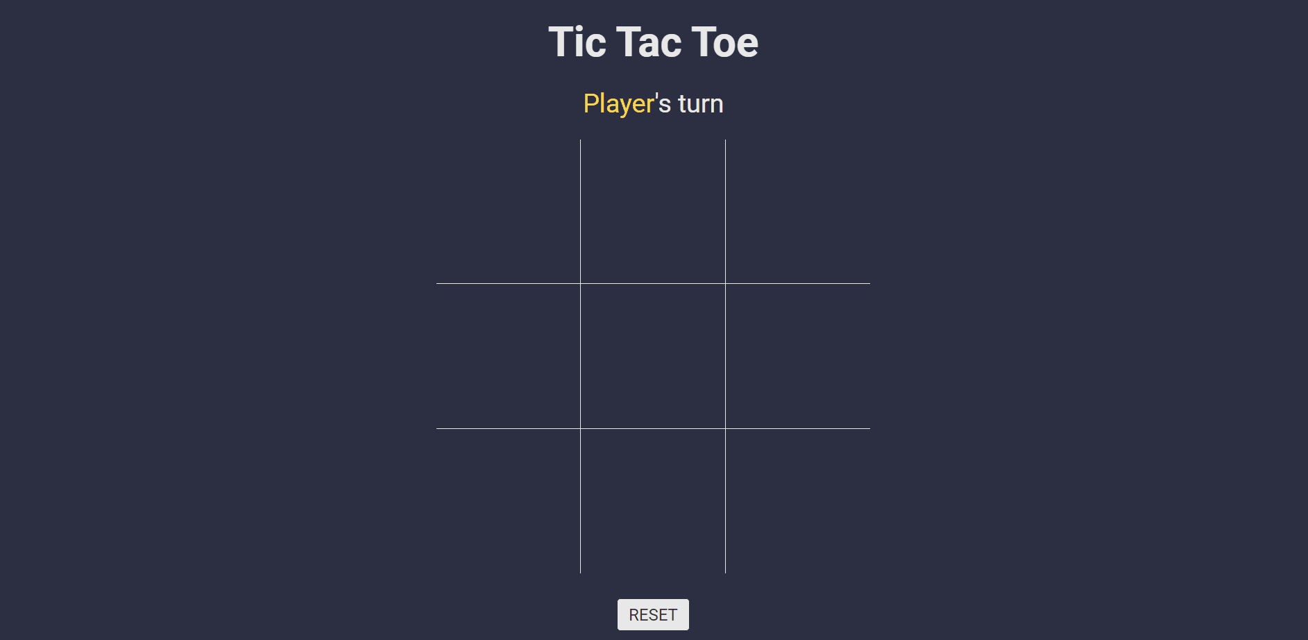 GitHub - thzthix/Tic-Tac-Toe: Simple Tic Tac Toe game played with Computer using HTML,CSS,Vanila JS