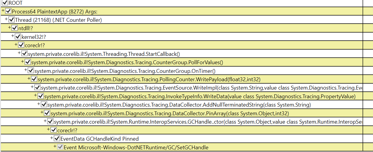 Using dotnet counters results in excessive GCHandle allocations and pinning · Issue #49422 ...