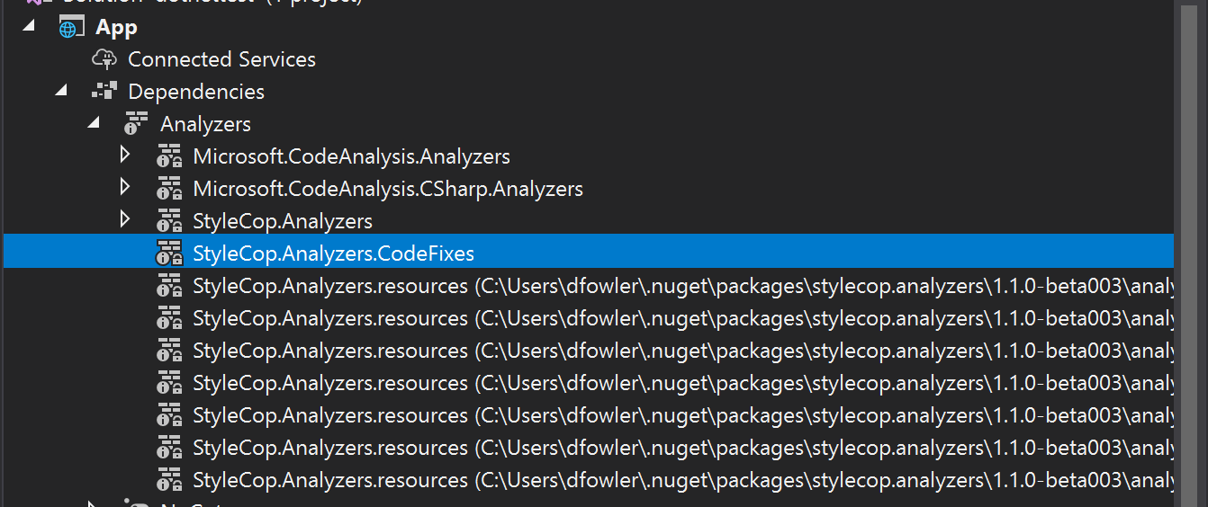Installing StyleCop.Analyzers shows resources in the Analyzer node · Issue #21083 · dotnet ...