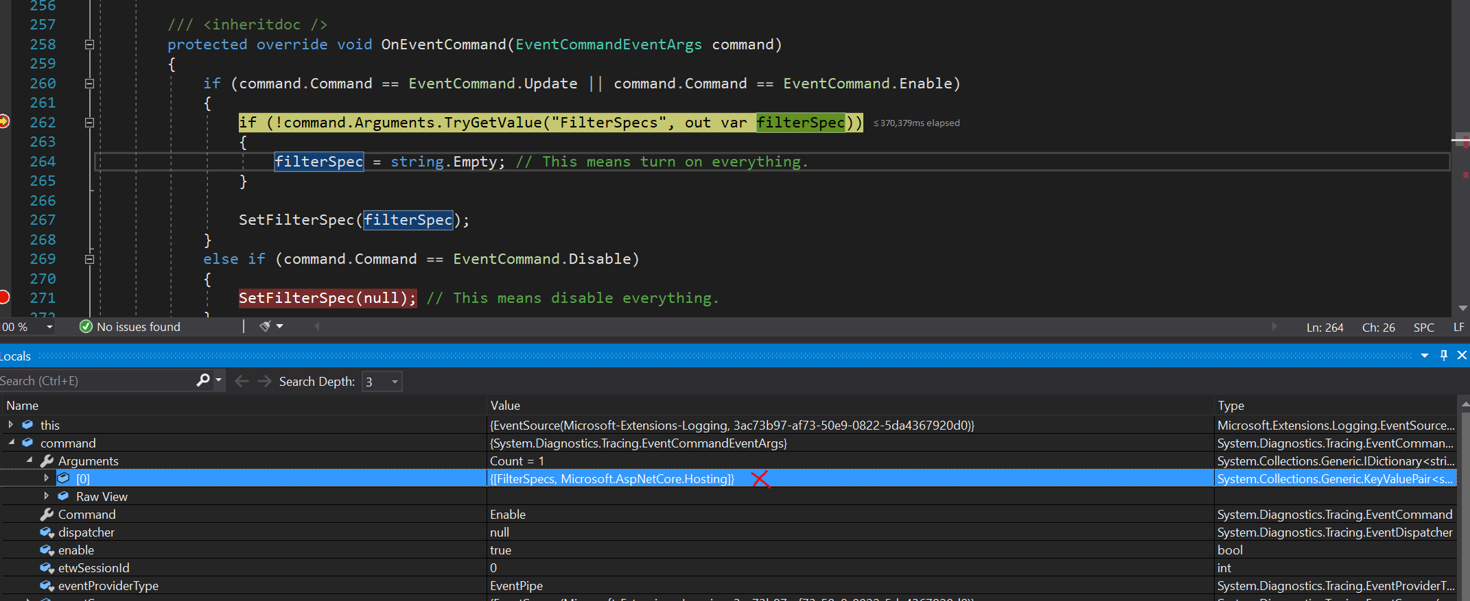 dotnet trace does not properly pass filter data to application · Issue #539 · dotnet/diagnostics ...