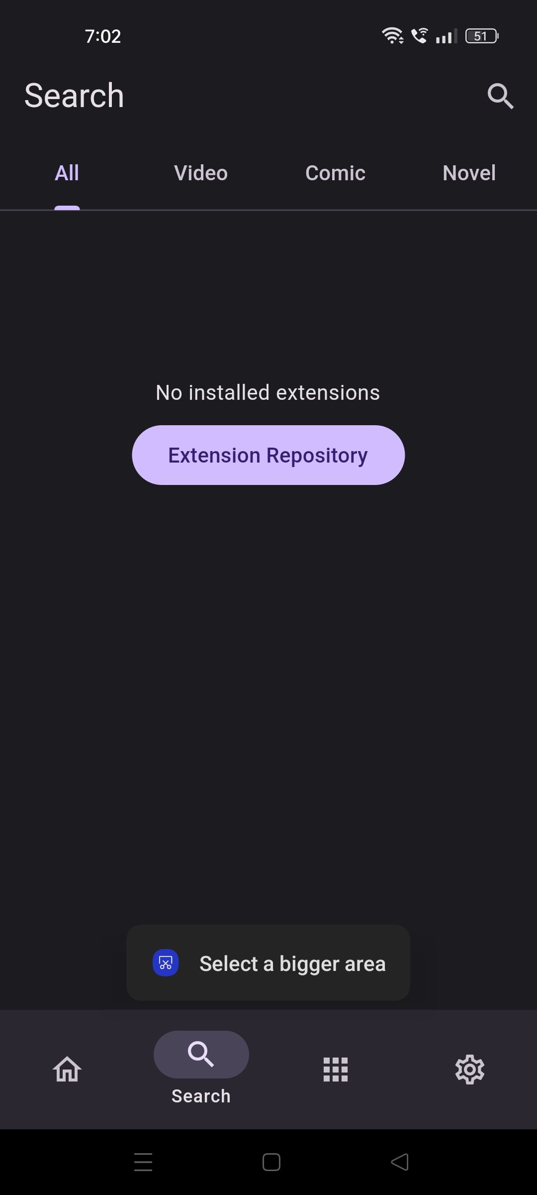 Search should be default tab · Issue #67 · miru-project/miru-app · GitHub